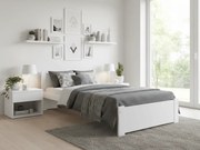 Postel IKAROS 90 x 200 cm, bílá Matrace: Bez matrace, Rošt: Bez roštu