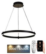 Brilagi-LED Stmívatelný lustr na lanku CIRCLE LED/85W/230V 3000-6500K černá + DO