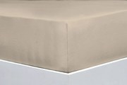 Florella Prostěradlo Avance Jersey Elastan Beige, 90-100x200-220 cm
