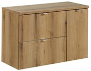 Závěsná skříňka pod umyvadlo Nova Oak 90 cm dub coast evoke