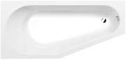 Polysan Vany - Asymetrická vana Tigra L, 150x75 cm, Heavy Shell, bílá 72928