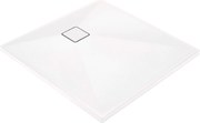 Deante Correo, čtvercová granitová sprchová vanička 80x80x3, 5 cm, bílá matná, DEA-KQR_A42B