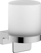 Hansgrohe AddStoris S - Dávkovač mýdla s držákem, matné sklo/chrom 41765000