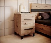 ADRK Furniture Noční stolek se zásuvkami MALEN