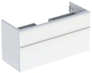 Geberit iCon - Umyvadlová skříňka, 118x62x48 cm, 2 zásuvky, lesklá bílá 502.306.01.1