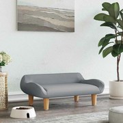 Pelíšek pro psy světle šedý 70 x 40 x 24 cm textil 171946