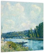 Obraz - Alfred Sisley, The Banks of the Oise, reprodukce (30x30 cm)