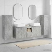 Sada koupelnového nábytku 5 ks Betonově šedá 33 x 34,5 x 100 cm 3405996