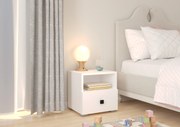ADRK Furniture Noční stolek se zásuvkou EMI NS-EMI-W-UCH-4-L010