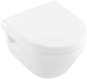 Villeroy & Boch Architectura - Závěsné WC Compact se se dátkem SoftClosing, DirectFlush, CeramicPlus, alpská bílá 4687HRR1
