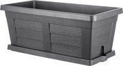 Bama Zahradní velkoobjemový truhlík Legno antracit, 60 x 30 x 25 cm, 60 cm
