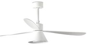FARO Barcelona FARO 33760WT-22-LED Stm. vent. AMELIA L CONE LED/20W/230V bílá pr.132 cm WT + DO 33760WT-22+33763