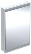 Geberit ONE - Zrcadlová skříňka s LED osvětlením, 60x90x15 cm, panty vlevo, vestavná, bílá 505.800.00.2