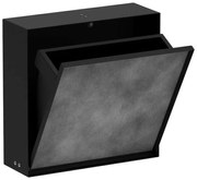 Hansgrohe XtraStoris Rock - Podomítkový odpadkový koš 4 l, matná černá 56089670