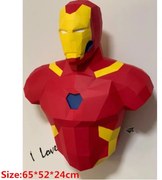 Papírové 3D puzzle Avengers 70 cm Varianta: Iron man