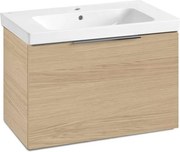 Villeroy & Boch Architectura - Skříňka s umyvadlem, 75x47x42 cm, 1 zásuvka, Nordic Oak 4A878001SVJ