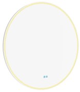 Nimco - Zrcadlo s LED osvětlením, průměr 80 cm, dotykový senzor, bílá ZPB 28002RVX-05