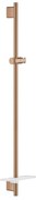 Grohe Rainshower SmartActive - Sprchová tyč s poličkou, 90 cm, kartáčovaný Warm Sunset 26603DL0