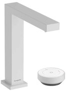 Hansgrohe Tecturis E - Umyvadlová baterie s výpustí, 2-otvorová instalace, CoolStart, EcoSmart+, matná bílá 73053700