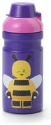 Fialová dětská lahev 390 ml Bee – LEGO®