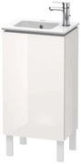 Duravit L-Cube - Umyvadlová skříňka 86x42x29 cm, levá, 1 dvířka, lesklá bílá LC6273L2222