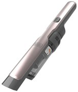BLACK+DECKER - 12V AKU ruční vysavač, s příslušenstvím, nabíjecí stanice, šedá/růžové zlato DVC320BRG-QW