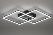 Stropní stmívatelné designové LED svítidlo Dualle Quadra Big Black