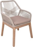 Béžová dřevěná zahradní židle Pomona – Garden Pleasure