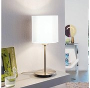 Eglo 54744 - Stolní lampa ANADIA 1xE14/40W/230V bílá/matný chrom