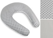 Bellatex Povlak na kojicí polštář na zip Šedá 180 cm, po obvodu