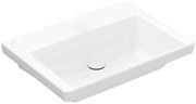 Villeroy & Boch Subway 3.0 - Umyvadlo 65x47 cm, bez přepadu, bez otvoru pro baterii, CeramicPlus, alpská bílá 4A7068R1
