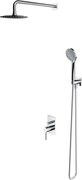 OMNIRES Y - Sprchový set s baterií pod omítku, s tělesem, průměr 20 cm, 5 proudů, chrom SYSY23-KCR
