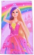 Dětský froté ručník Barbie Růžový Svět 30x50 cm
