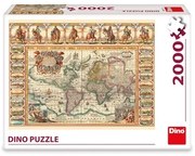 Dino Puzzle Historická mapa světa 2000 dílků