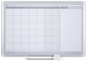 Měsíční plánovací tabule na zeď LUX, magnetická, dny, 900 x 600 mm