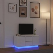 TV skříňka s LED osvětlením bílá 100x41x50 cm