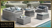 DEOKORK Ratanová modulová sestava BORNEO LUXURY pro 8 osob (šedá)