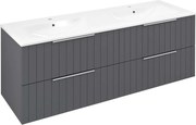 Sapho Cirasa - Umyvadlová skříňka Strip 140x52x46 cm, 4x zásuvka, carina CR141-4141S-21