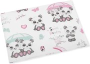 Bellatex Polštářek pro kojence do postýlky Růžová 42x32 cm, (tenký)