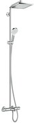Hansgrohe Crometta - Set Showerpipe E 240 s vanovým termostatem, 2 proudy, chrom 27298000