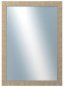 DANTIK - Zarámované zrcadlo - rozměr s rámem cca 50x70 cm z lišty Golf Champagne (2490)
