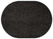 Vopi, Kusový koberec Eton černý ovál, 57x120, černá, chodba / předsíň