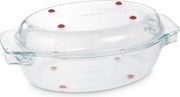 TESCOMA Oválný pekáč s poklopem GrandCHEF 35 x 21 cm, skleněný