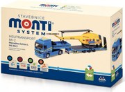 Stavebnice monti system ms 58.3 helitransport mi-2 mercedes actros l 1:48 v krabici 31,5x21x8cm