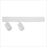 Stropní svítidlo Magnet, 2x bílé kovové stínítko + 1x LED 5W, w
