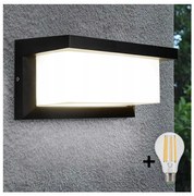 LED Venkovní nástěnné svítidlo NEELY 1xE27/9W/230V 4000K IP54 černá