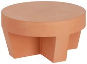 Terakotový odkládací stolek Kave Home Vilena, ⌀ 60 cm