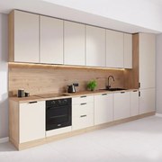 Kuchyňská linka SORENTO pz | 390 cm | se soklem | KVALITNÍ ZÁSUVKY | puccini/béžová
