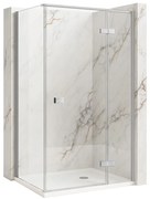 Obdélníkový sprchový kout REA ATLAS PRAVÝ 100/dveře x 90/zástěna cm, chrom/transparent - bez vaničky