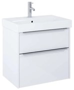 Jika Pure - Skříňka s umyvadlem, 60x54x42 cm, 2 zásuvky, lesklá bílá H40B2324025002